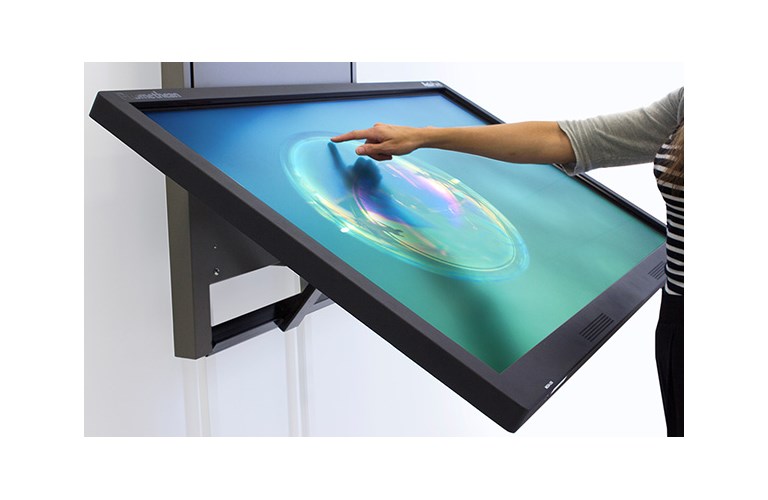 Promethean AP84ASF Adjustable Wall Mount System with Floor Support for ...