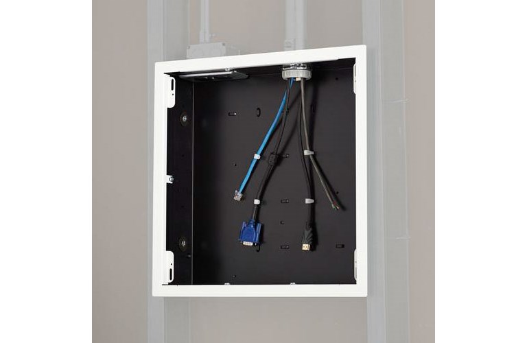 Chief PAC526FW Large In-Wall Storage Box With White Flange | Touchboards