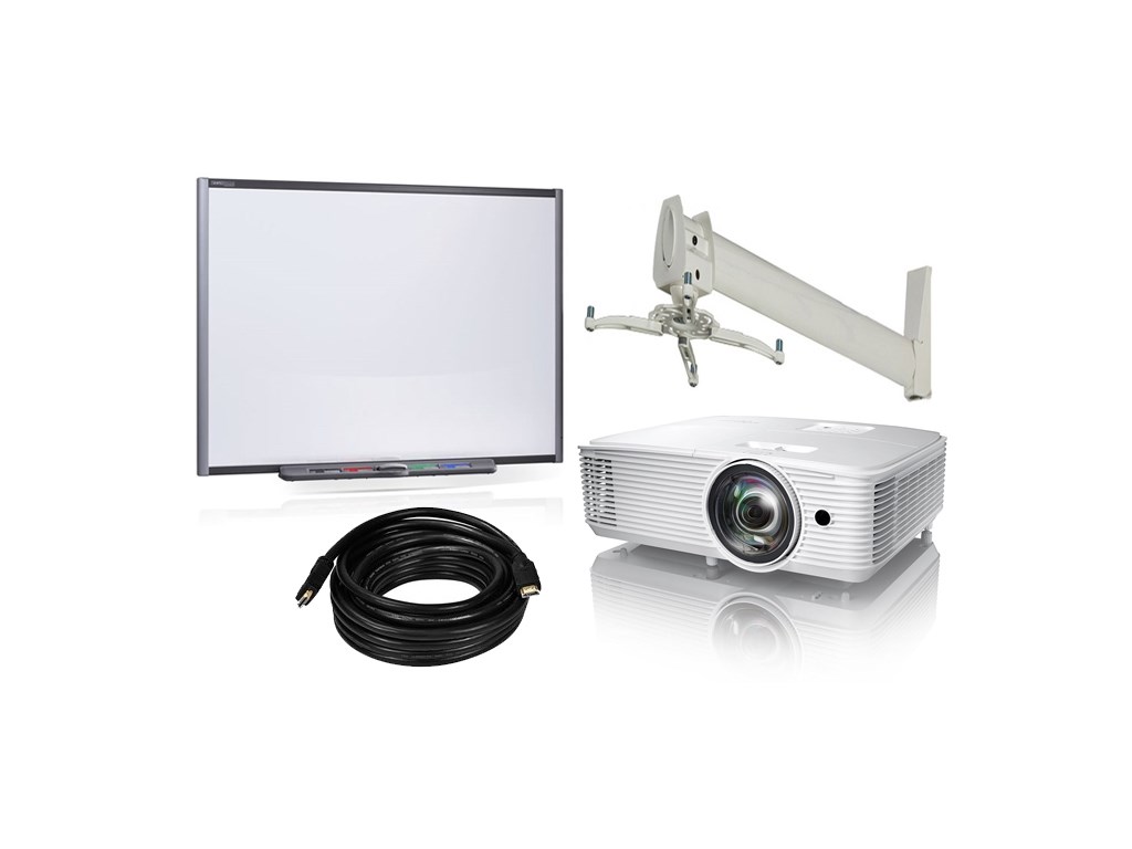 SMARTBOARD SBM680 ST Kit - SBM680 Interactive Whiteboard, Optoma X318ST ...