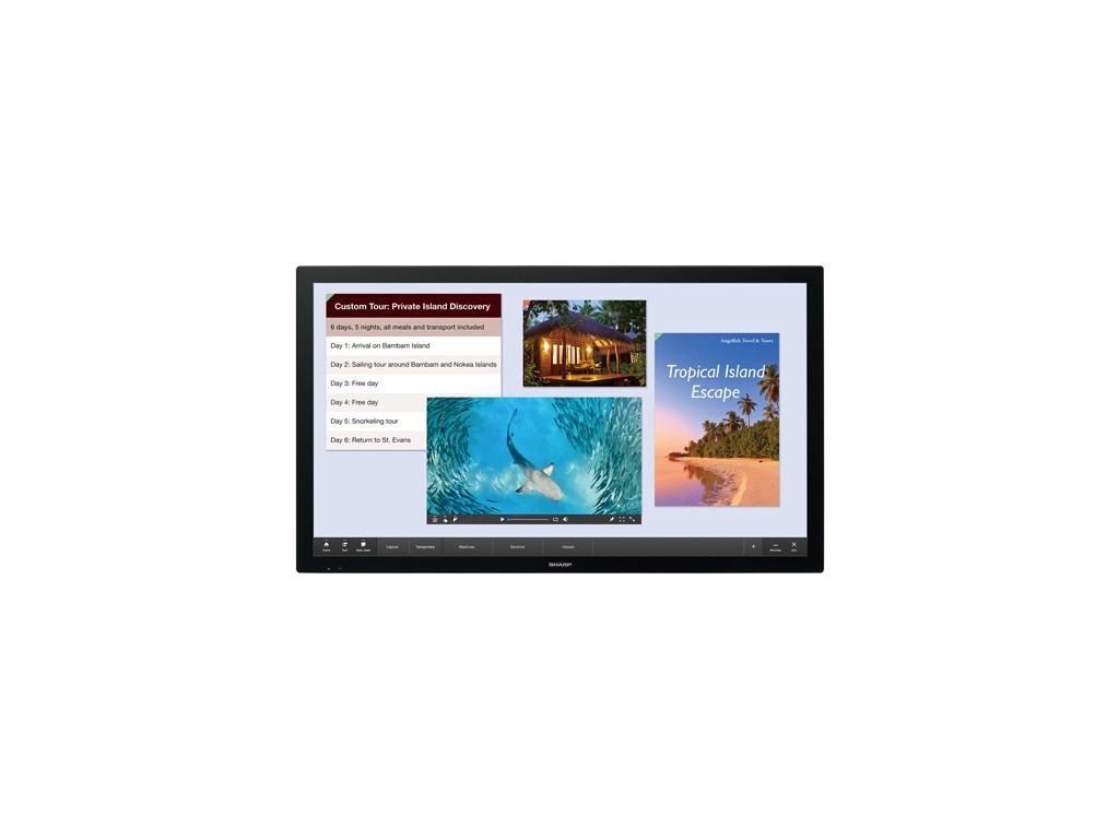 Sharp PN-L501C 50-Inch AQUOS BOARD Interactive Display System with 10 ...