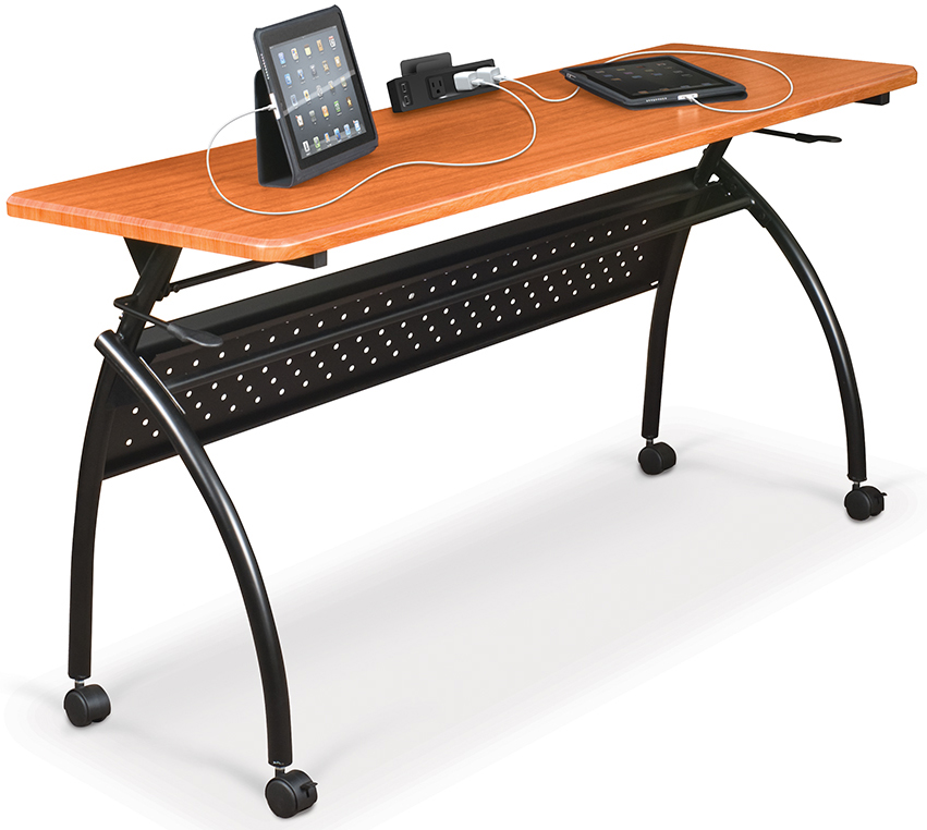 MooreCo balt 90132 Chi Flipper Seminar Table - Cherry | Touchboards