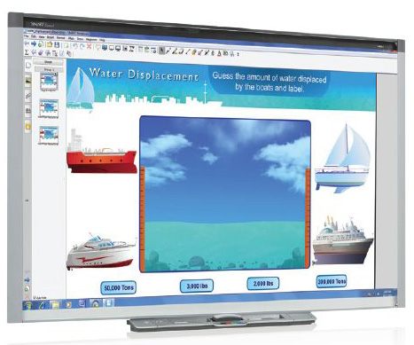 SMART SBX880 Interactive Whiteboard - 77" Low-Gloss Surface | Touchboards